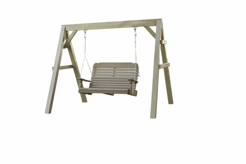 Leisure Lawns 4' Easy Swing with Vinyl A-Frame - Adirondack Furniture