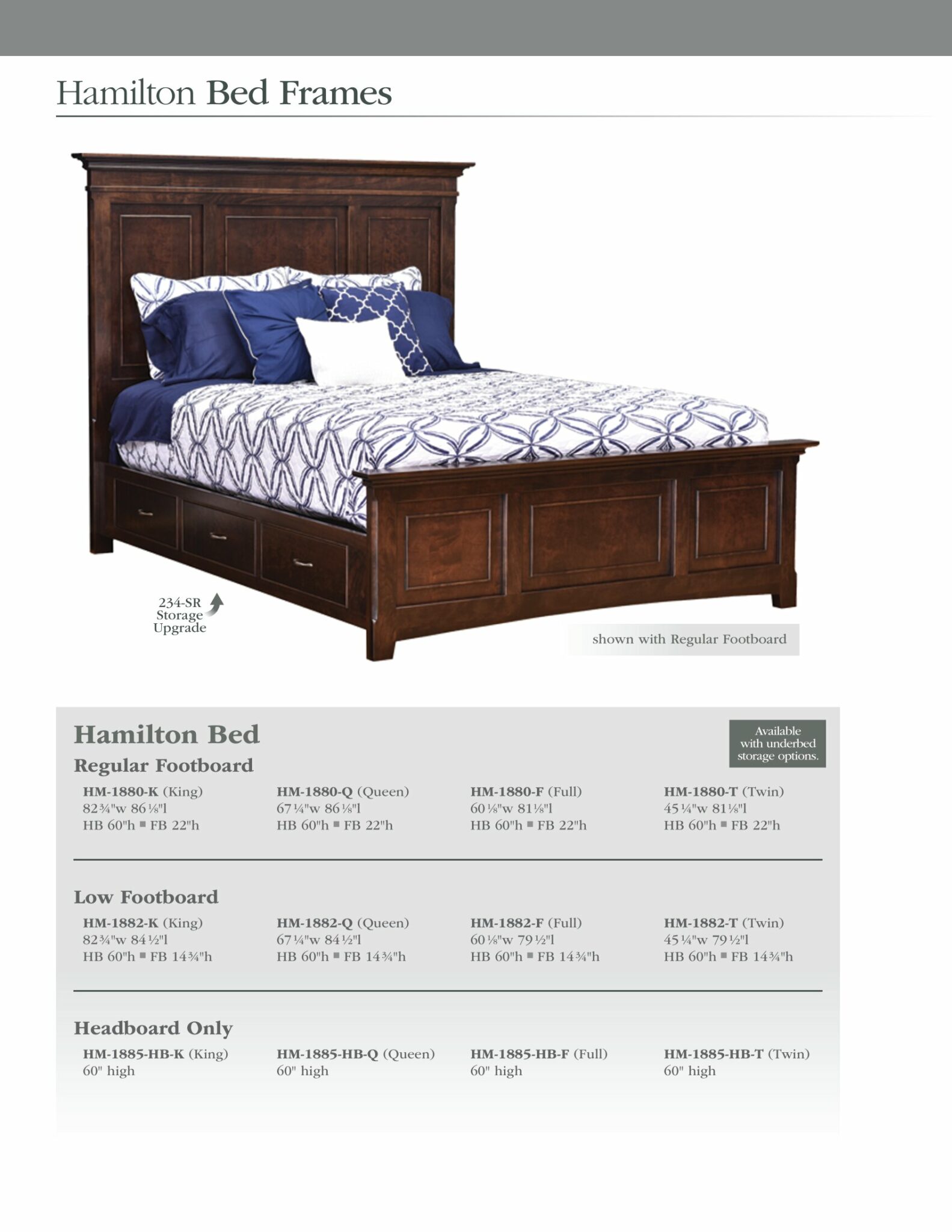 Hamilton Bedroom Collection - Adirondack Furniture