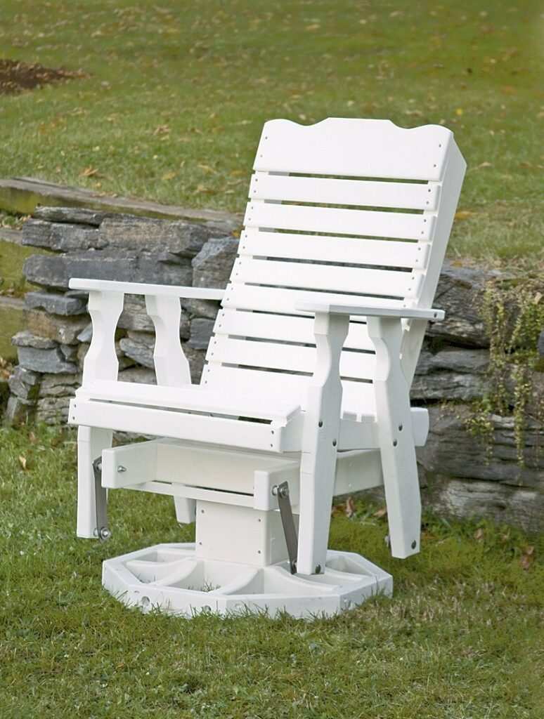 Leisure Lawns Curve Back Glider - Adirondack Furniture